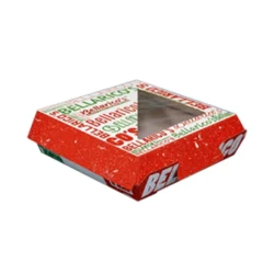 Custom F-flute Pizza Window Boxes - The Custom Packaging
