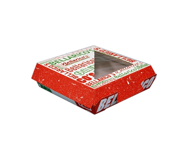 Custom F-flute Pizza Window Boxes - The Custom Packaging