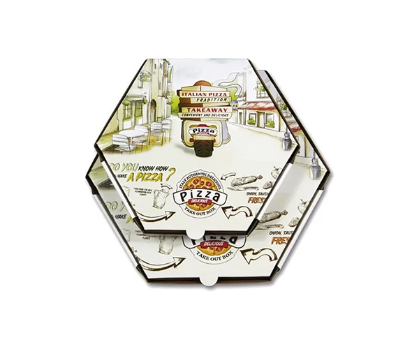 Custom Hexagonal Pizza Boxes - The Custom Packaging