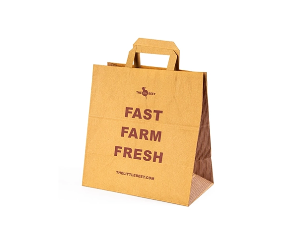 Custom Flat Handle Paper Bags - The Custom Packaging