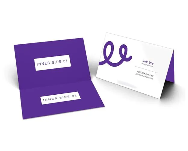 Folded Business Cards - The Custom Packaging