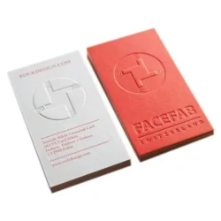 Embossed Business Cards - The Custom Packaging