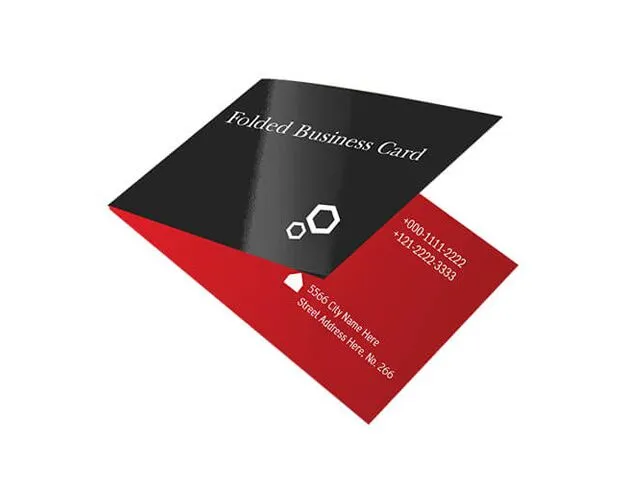 Folded Business Cards - The Custom Packaging